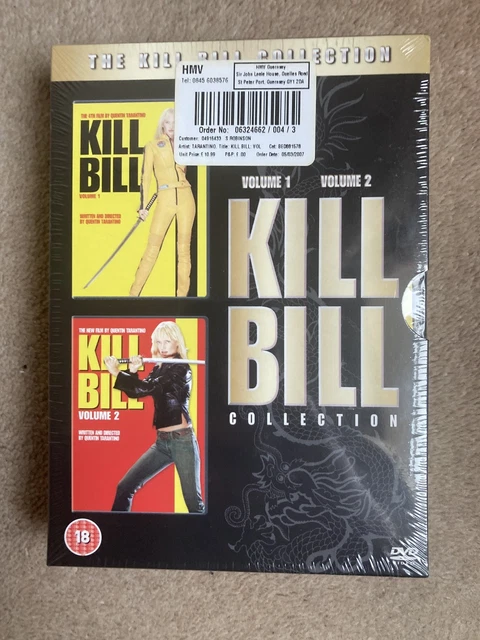 KILL BILL VOL.1/KILL Bill Vol.2 (Box Set) - New & Sealed + Slip Cover ...