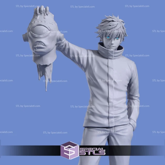 GOJO SATORU FROM JUJUTSU KAISEN ACTION FIGURE Kit resina 3D 1:6 ...