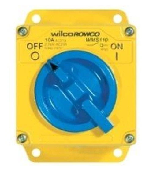 WILCO METAL CLAD 'A' SERIES ROTARY SWITCH 4-Pole 20A 415V SA CVMT,Cast ...