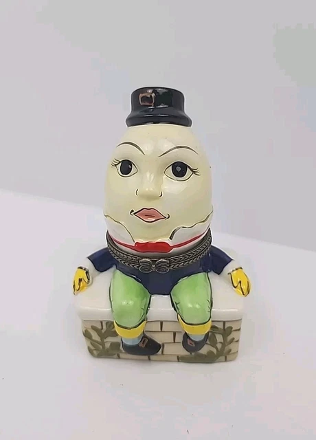 VINTAGE HUMPTY DUMPTY Porcelain Hinged Trinket Box £14.10 - PicClick UK
