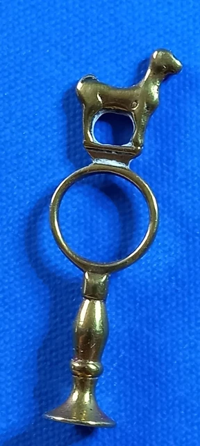 19TH CENTURY BRASS Pipe Tamper With A Dog Shaped Finial £42.28 ...