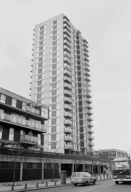 STOREY BLOCK DENNING Point in Whitechapel, London, UK, 7th February ...