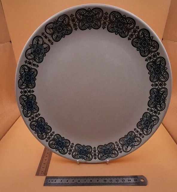 VINTAGE BILTON'S 1960/70'S (477) 10" Diam PLATE Blue Geometric Design 3 ...
