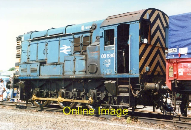 RAILWAY PHOTO 6X4 Class 08 08838 BR Blue Gloucester 4/8/91 £1.60 ...