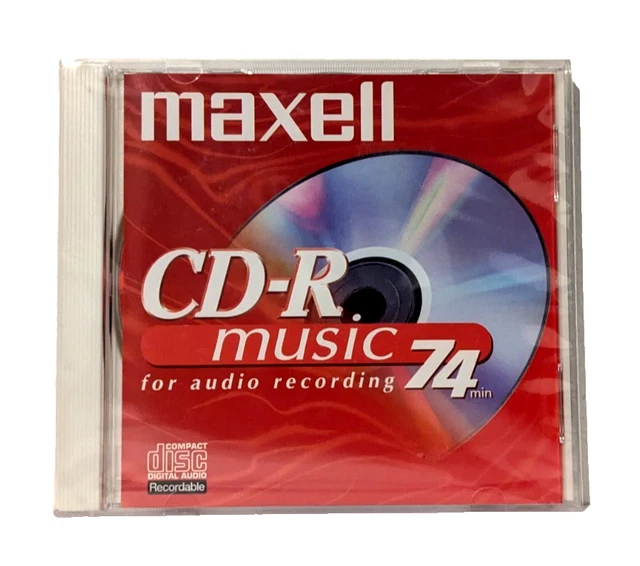 MAXELL CD-R / CD-R74MU / Audio Music 74 Mins CDR Blank Recordable Disc ...