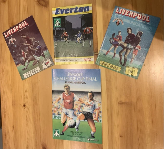 LIVERPOOL FC 1986/1987 Season. Littlewoods Cup Programmes £31.88 ...