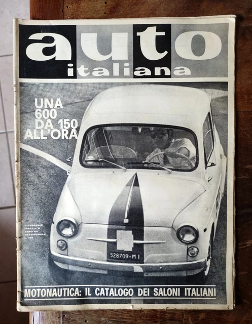 RIVISTA AUTO ITALIANA 1962 FIAT LANCIA Flavia ERNIE KOVACS Leggere ...