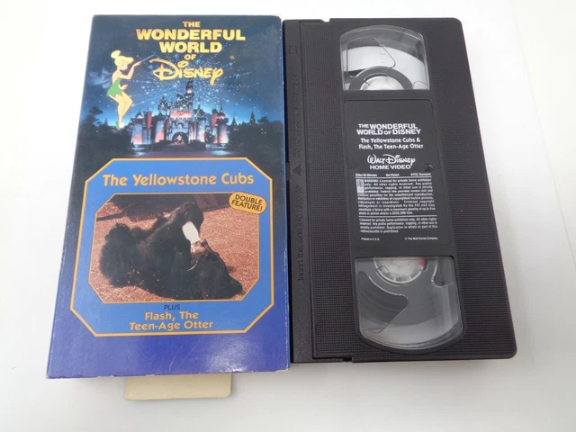 WONDERFUL WORLD OF Walt Disney VHS The Yellowstone Cubs & Flash Teen ...