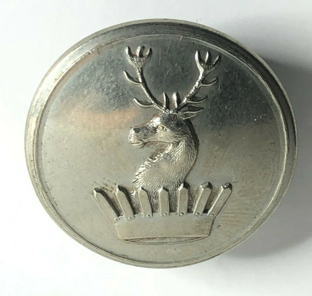 ANTIQUE LIVERY BUTTON Stag & Crown 26 mm Armfield Birmingham £17.16 ...