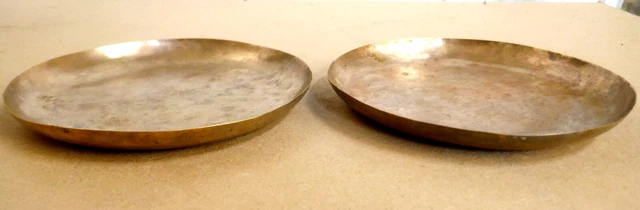 PAIRE DE PLATEAUX anciens de BALANCE ROBERVAL , 20 cm ( n°4) EUR 20,00 ...