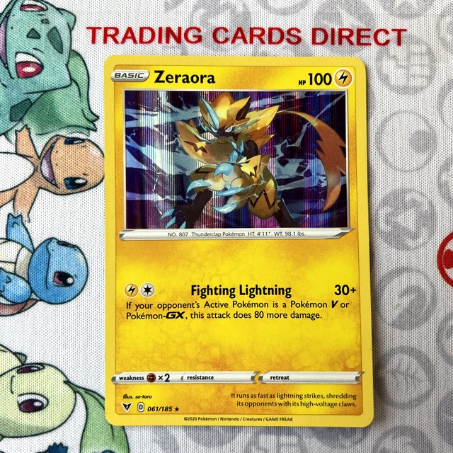 ZERAORA 061/185 HOLO seltene lebendige Spannung Pokémon-Karte EUR 1,50 - PicClick DE