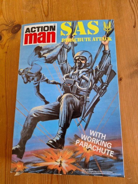ACTION MAN SAS Parachute Attack - complete, unused within original box ...