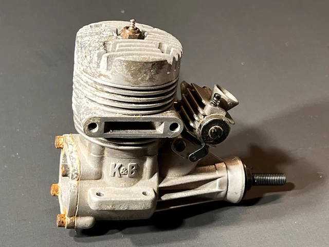 NOS K&B 45 KB engine RC Engine Model Airplane vintage balsa kit u line ...