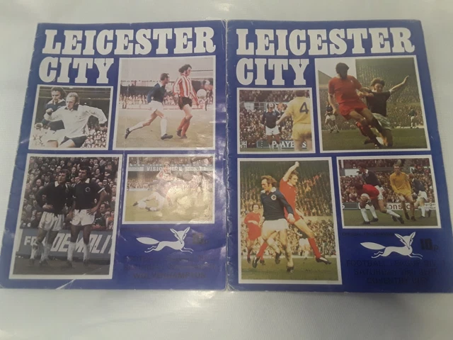 LEICESTER CITY, 2 X Football Programmes 1975 £9.70 - PicClick UK