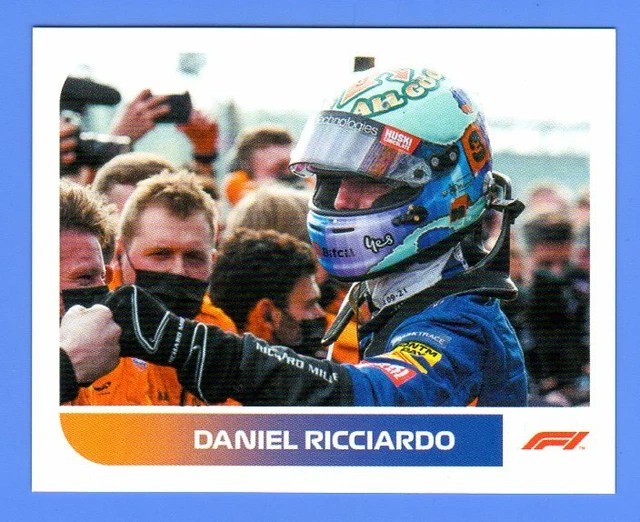 TOPPS OFFICIAL F1 Sticker Formula 1 2021 #65 Daniel RICCIARDO McLaren ...