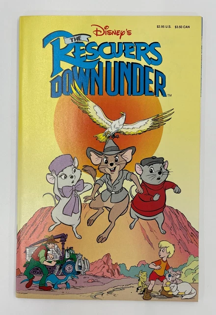 DISNEY'S THE RESCUERS Down Under 1991 Walt Disney Publication Comic ...