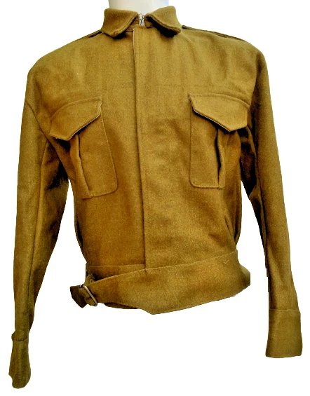 WWII REPRODUCTION BRITISH 37 Pattern Battle Dress Uniform Wool Tunic ...