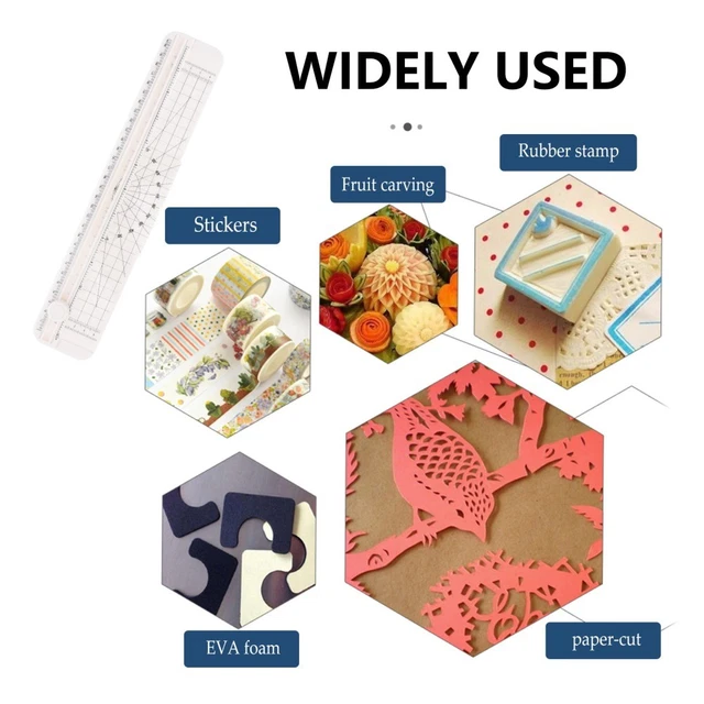 A4 PAPER TRIMMER Portable Scrapbooking Paper Cutter Guillotine with ...