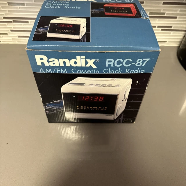 VINTAGE RADIO RANDIX AM/FM CASSETTE CLCK RADIO RCC-87 £26.53 - PicClick UK