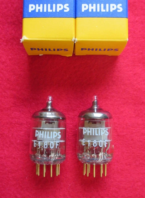 MATCHED PAIR E180F PHILIPS NOS NEW tube GOLD PIN tube NEW 6688 valve ...
