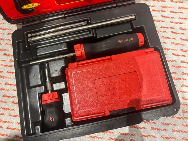 SNAP ON RATCHETING Screwdriver Set With Case, Extensions, stubby and ...