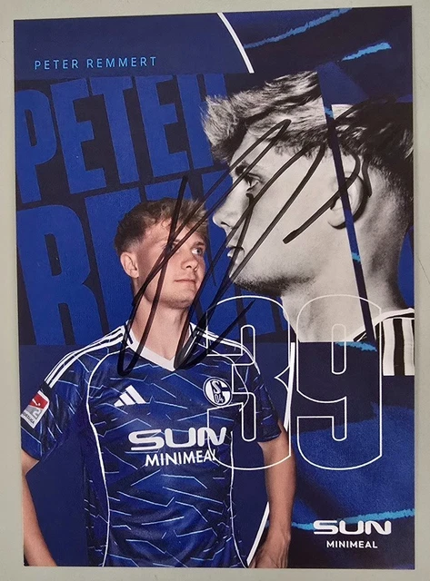 PETER REMMERT FC Schalke 04 Autogrammkarte 2025/2026 Original Signiert ...