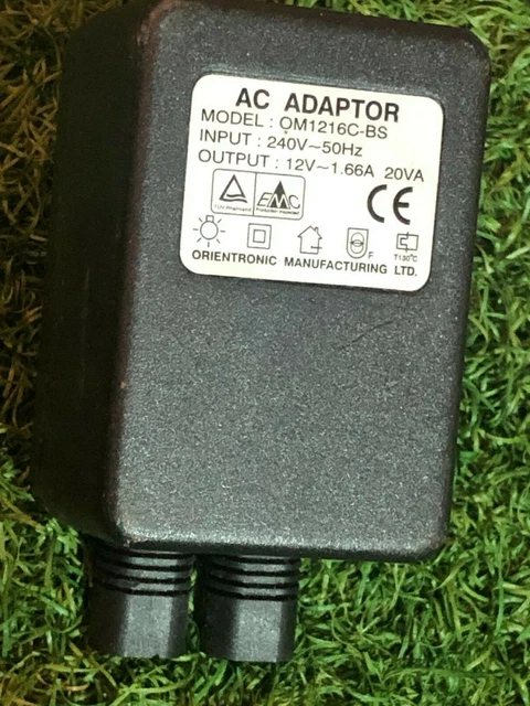 ORIENTRONIC OM1216C 12V 1.66A 20vA AC POWER SUPPLY ADAPTER TRANSFORMER ...