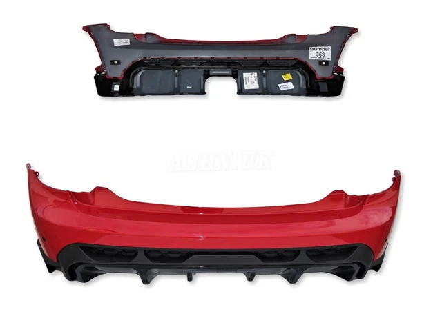 MINI COOPER JCW F56 LCi2 Rear Bumper & Diffuser Chili Red PDC & Fog ...