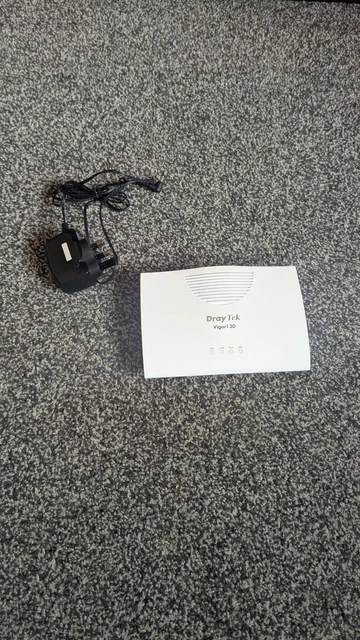 DRAYTEK VIGOR 130 ADSL2+/VDSL2 (FTTC/BT Infinity) Ethernet Modem PPPoE ...