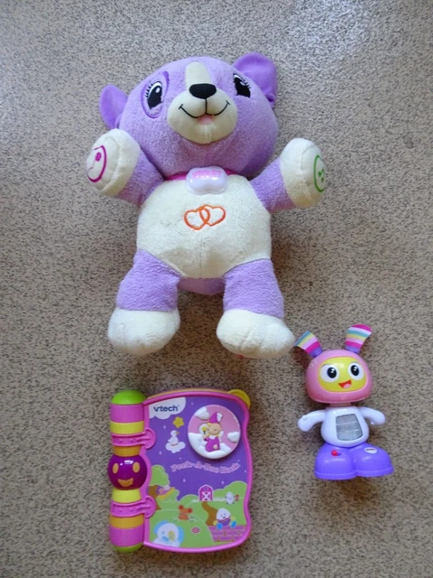 LEAPFROG MY PAL Violet & Fisher Price Bright Beat Dancing Robot & Vtech ...