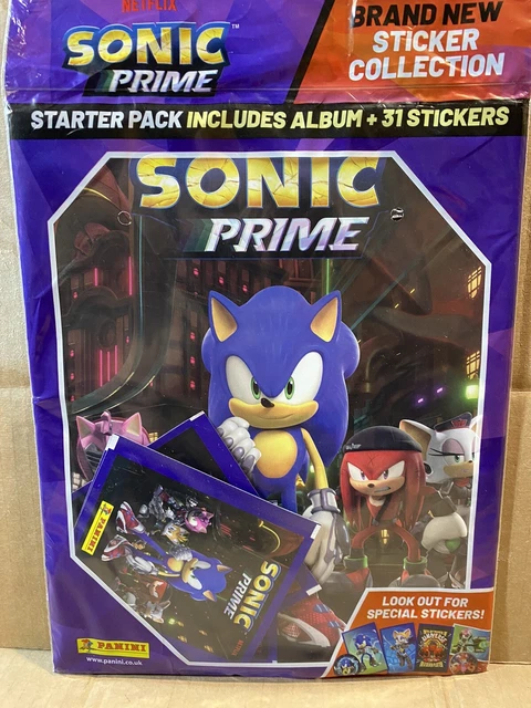 PANINI SEGA NETFLIX Sonic Prime Collection Starter Pack Album Sealed £9 ...