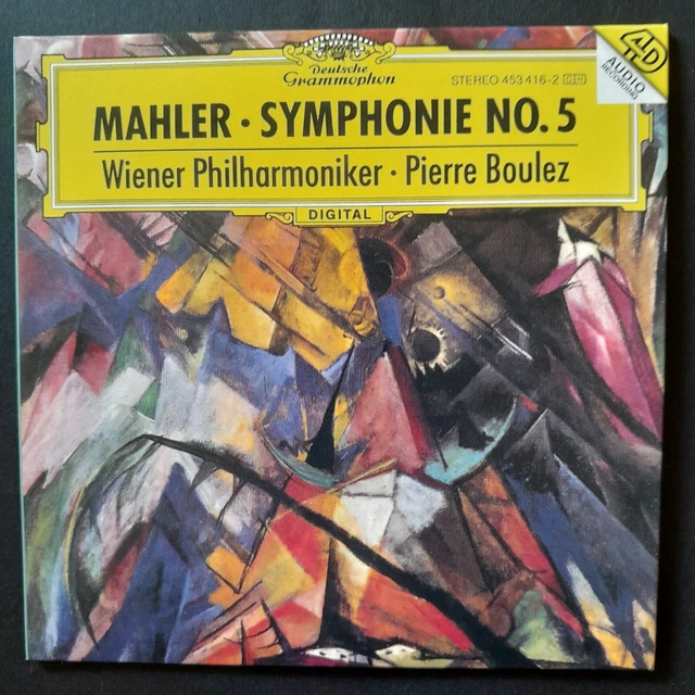 PIERRE BOULEZ : MAHLER : SYMPHONY No. 5 (1997 Album) 2022 DG CD ~ NEW ...