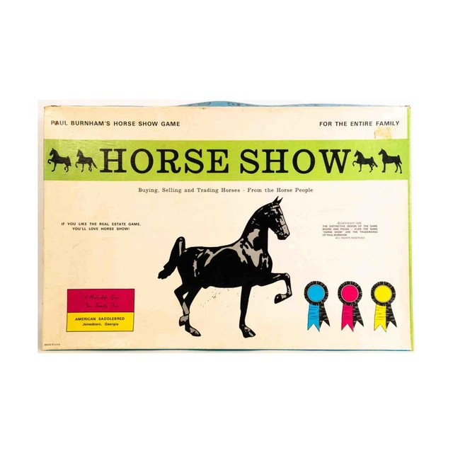 PAUL BURNHAM BOARD Game Horse Show Box Fair/EX £78.53 - PicClick UK