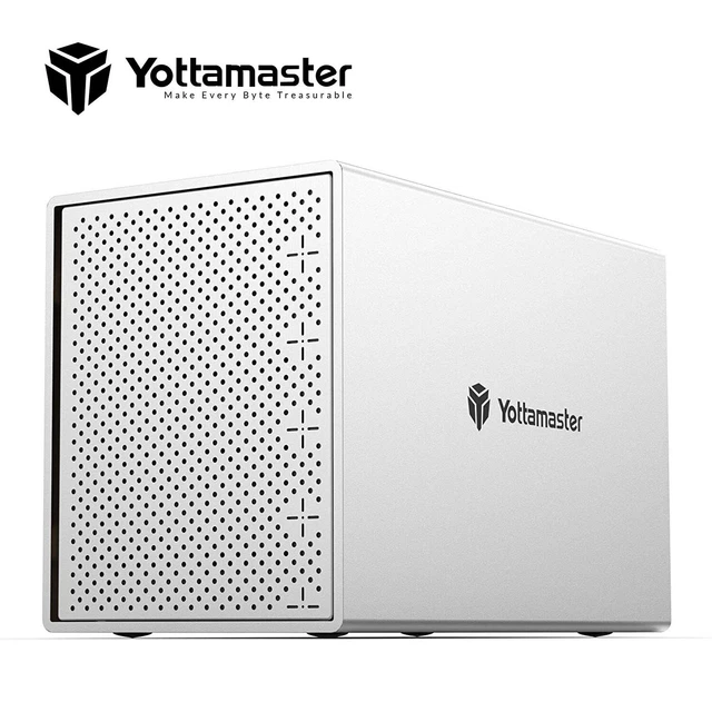 YOTTAMASTER 5 BAY RAID External HDD Chassis for 2.5" 3.5" SATA HDD SSD ...