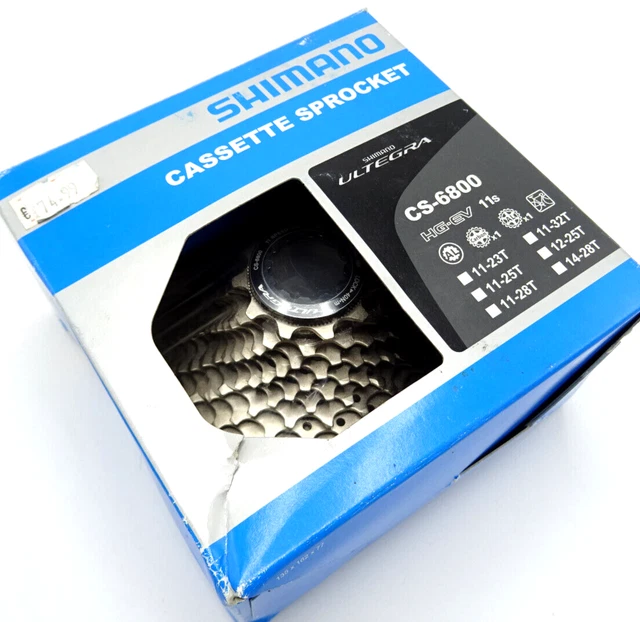 SHIMANO ULTEGRA CS-6800 Cassetta bici da strada 11 velocità 11-25T ...