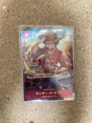 ONE PIECE CARD Game Monkey D Luffy P-001 Promo PR Card Championship ...