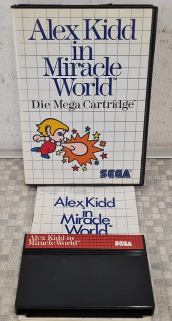 SEGA MASTER SYSTEM Spiel Alex Kidd In Miracle World OVP EUR 100,00 ...
