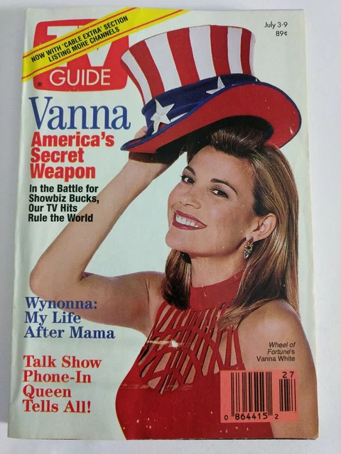 TV GUIDE MAGAZINE July 3-9 1993 Vanna White Cover Wheel of Fortune £10. ...