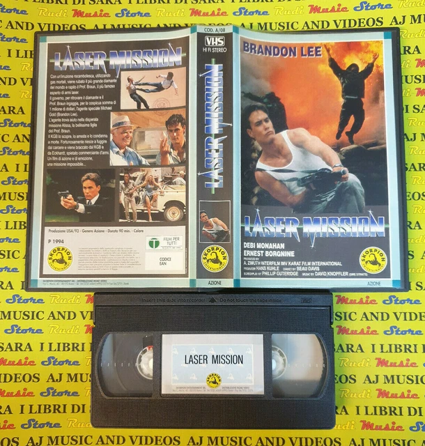 VHS FILM LASER MISSION Brandon Lee Monahan Borgnine 1994 SKORPION (F213 ...