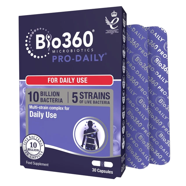 PRODAILY PROBIOTIC 10 Billion CFU 5 Strains Vegan Capsules Digestive ...