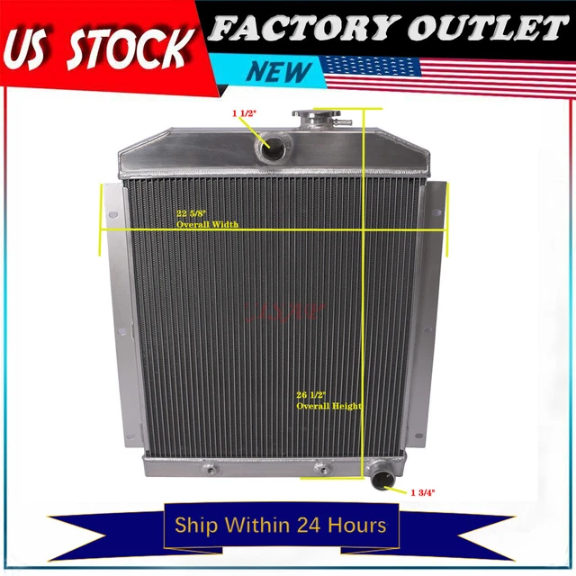 3ROWS ALUMINUM RADIATOR Fit Chevrolet Truck Pickup 3100/3600/3700/3800 ...
