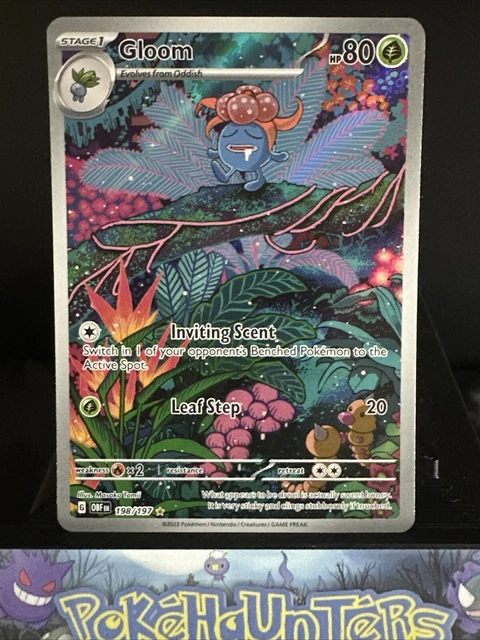 POKEMON CARD GLOOM 198/197 Illustration Rare Holo Obsidian Flames Near Mint £11.99 - PicClick UK
