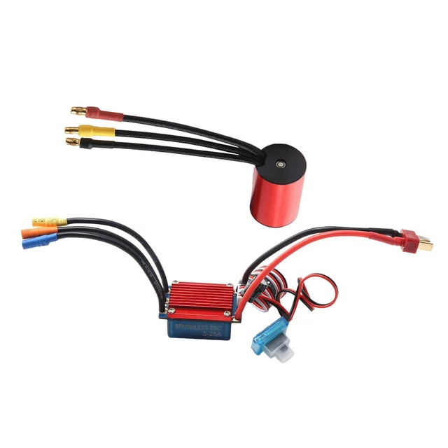 2435 4500KV 4P Brushless Motor and 25A Brushless ESC Waterproof for 1: ...