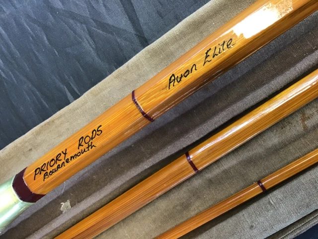 RARE VINTAGE PRIOR Rods “Avon Elite “ 11ft 3 piece split cane Avon rod ...