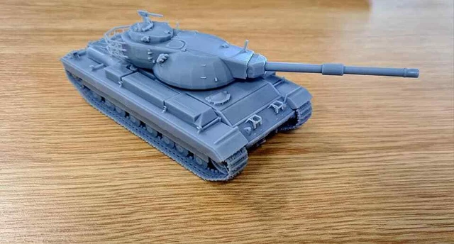 BRITISH ARMY FV214 Conqueror Tank model resin 3D printed various scales ...