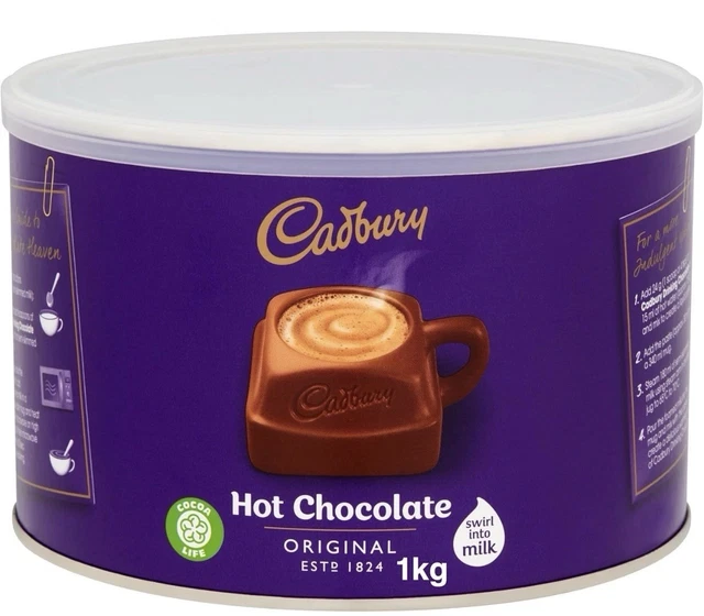 CADBURY HOT CHOCOLATE 1 kg £12.99 - PicClick UK