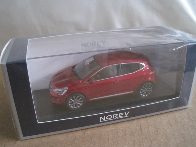 NOREV RENAULT CLIO in FLAMME RED METALLIC 1:43 DEALER MODEL CAR £67.50 ...