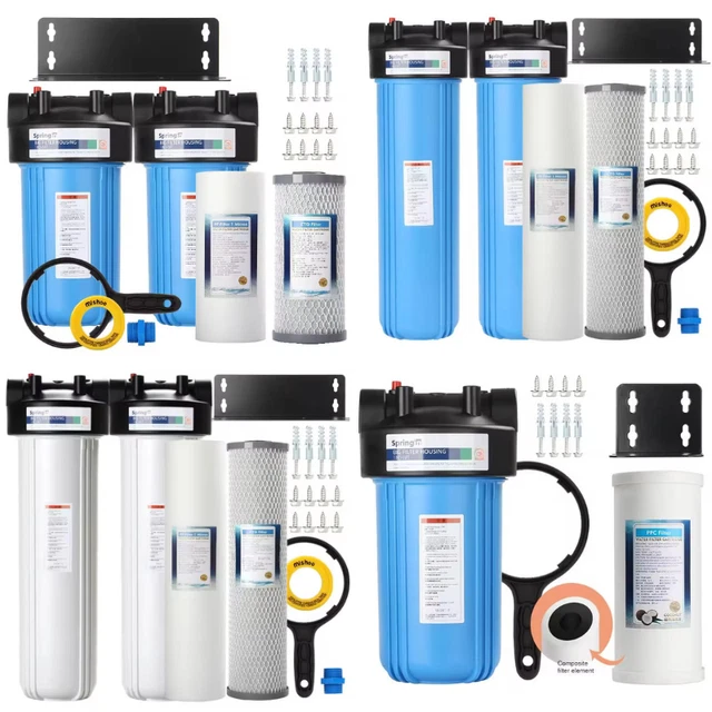 WHOLE HOUSE WATER Filter System Large Flow Water Purifier Reduce Odor ...