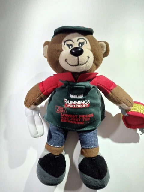 BUNNINGS BETH STUFFED Animal Teddy Bear Plush Soft Toy $25.00 - PicClick AU