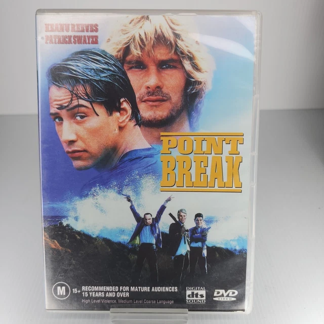 POINT BREAK DVD 1991 Keanu Reeves Patrick Swayze Gary Busey Lori Petty ...